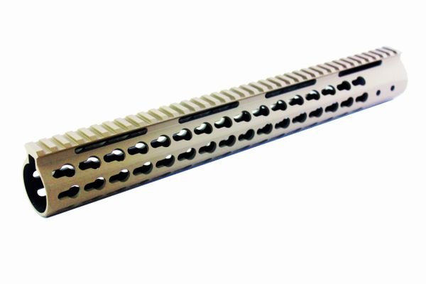 FDE 15" ULTRA Super Slim Keymod Rail One Piece Flat Dark Earth ...