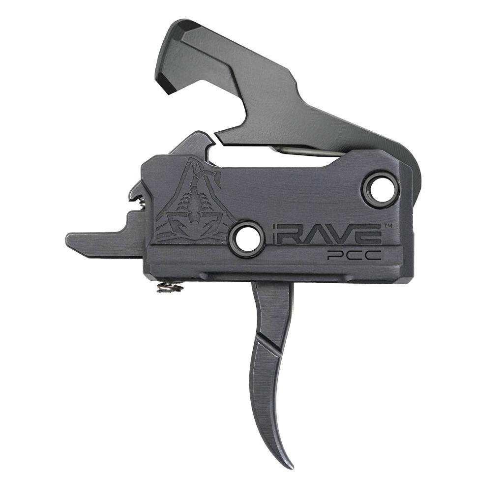 RISE Armament RAVE PCC Curved Trigger (BLK) with Anti-Walk Pins ...