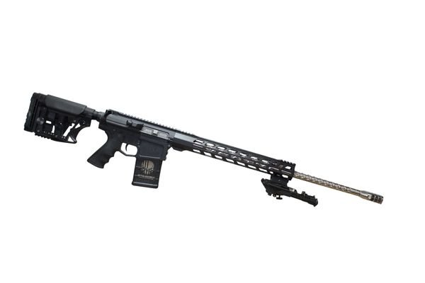 AR10 24" .308 WIN Diamond Fluted Billet Rifle w/ 15" Black ...