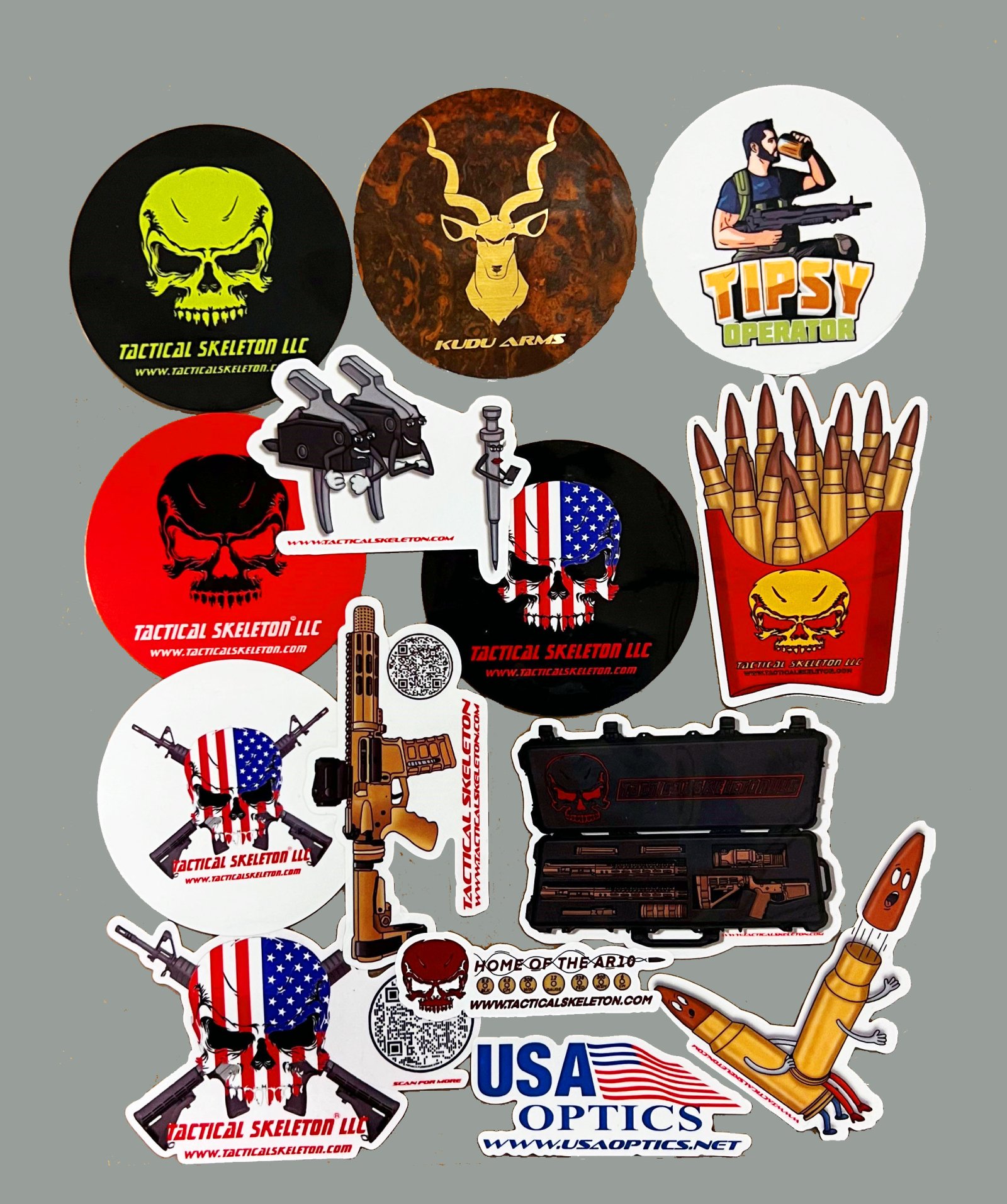 MEGA STICKER PACK - 14 PCS BUNDLE | TacticalSkeleton.com