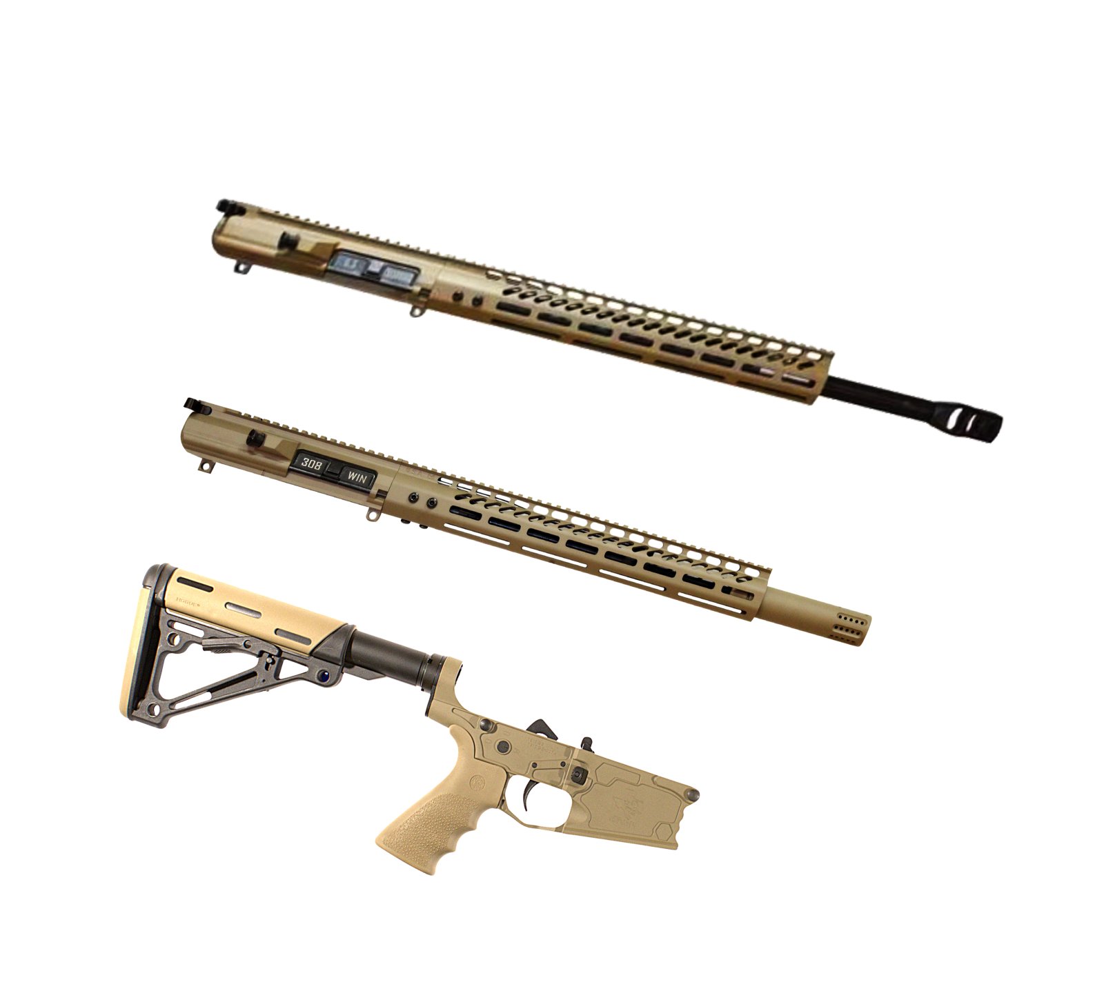 18" 308 DPMS COMPLETE UPPER + TS10 DPMS COMPLETE LOWER WITH FREE 20" 6. ...
