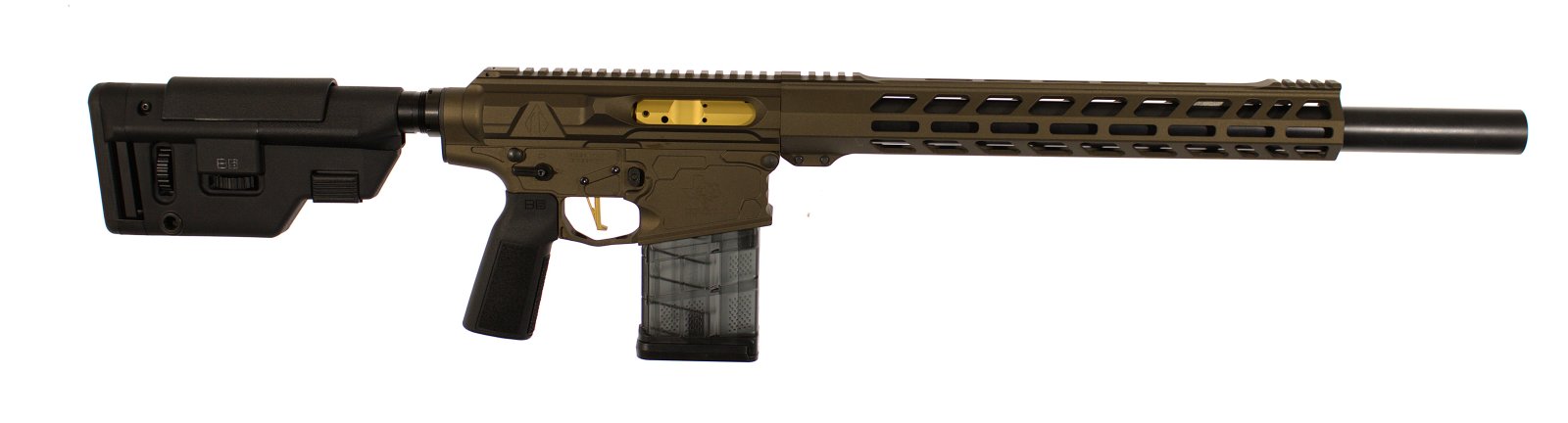 18″ Integrally Suppressed .308 Barrel & AR10 Side Charger ...