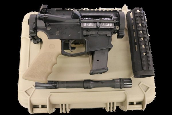 7.5” 9MM Dedicated Glock Mag FDE Pro Takedown AR9 Pistol ...