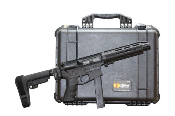AR9 7.5" 9mm Takedown Billet PCC Pistol w/ SBA-3 Brace Black ...