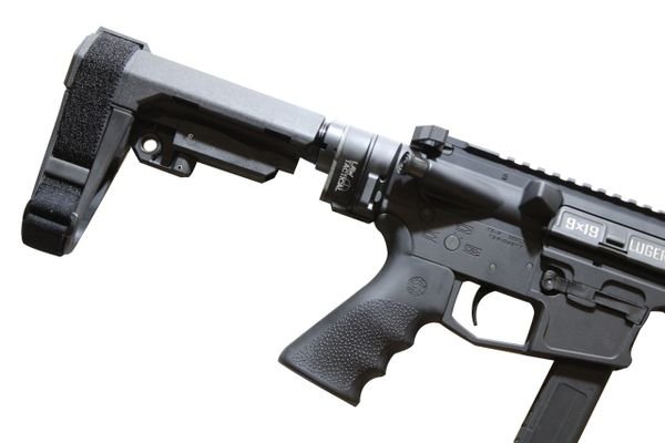 AR9 7.5" 9mm Takedown Billet PCC Pistol w/ SBA-3 Brace Black ...