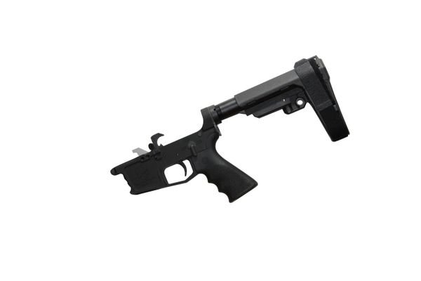 TACTICAL SKELETON AR45 DEDICATED GLOCK MAG BILLET PISTOL LOWER SBA3 ...
