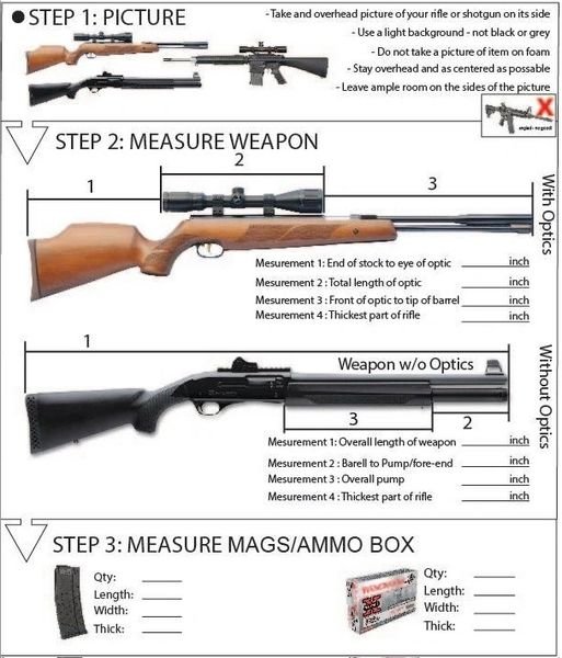 DESIGN YOUR OWN 44" LARGE RIFLE Waterproof Hard Case with Custom Laser ...