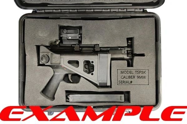 DESIGN YOUR OWN 18" PISTOL Waterproof Hard Case with Custom Laser CUT ...