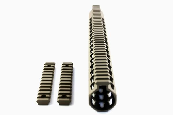 FDE 15" ULTRA Super Slim Keymod Rail One Piece Flat Dark Earth ...