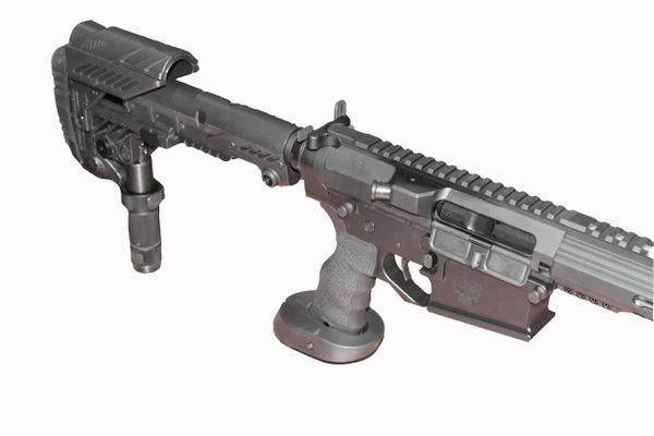 CAA ARS Sniper AR-15 Stock with Monopod Leg Black | TacticalSkeleton.com