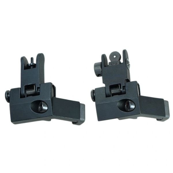 Front & Rear Offset Flip Up Iron Sights | TacticalSkeleton.com
