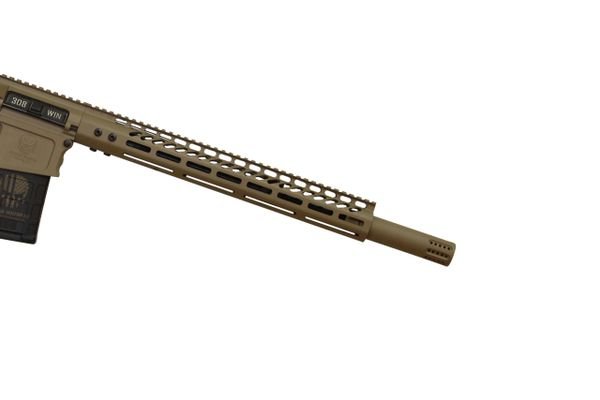 AR10 18" 308 WIN Billet Rifle w/ MLOK FDE / TAN | TacticalSkeleton.com