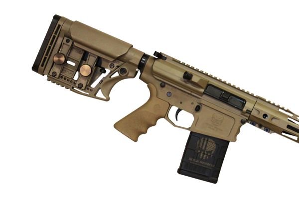 AR10 20" 308 WIN BILLET RIFLE W/ 16.5" MLOK AND MBA-3 FDE / TAN ...