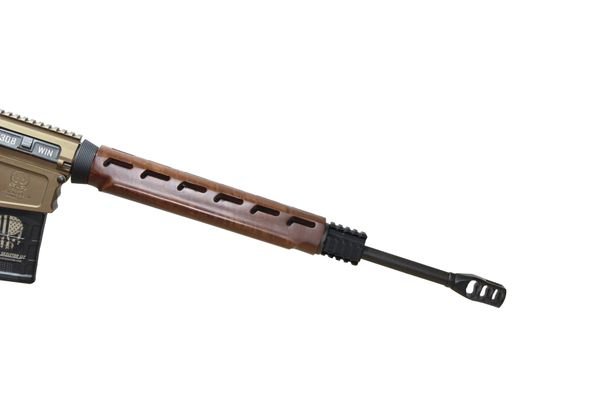 AR10 20" 308 WIN Burnt Bronze Billet Rifle w/ Walnut Stock ...