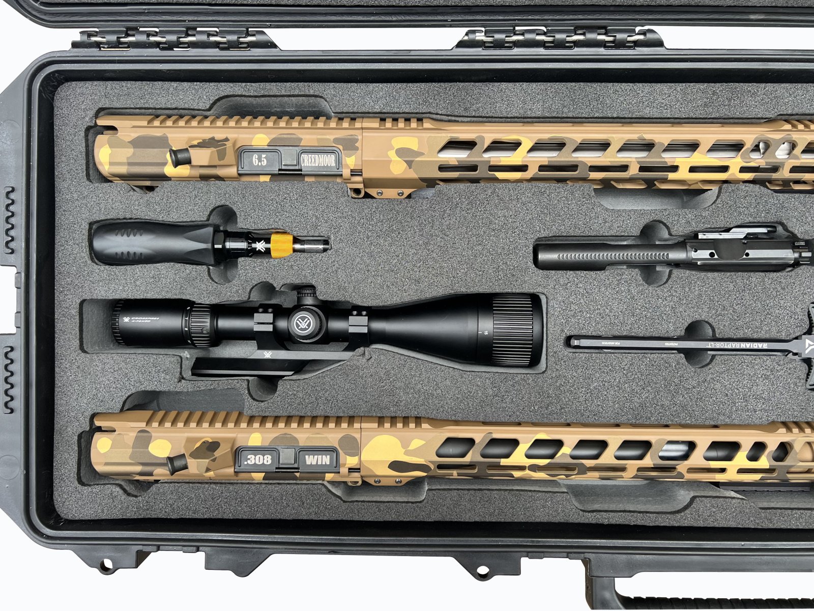 AR10 DUAL PRECISION RIFLE SYSTEM BIG BEND QUAD CAMO 308 ...