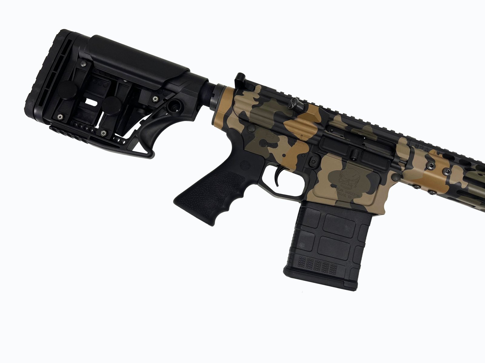 AR10 6.5 CM RIFLE 15" MLOK MBA-3 APPALACHIAN QUAD CAMO ...