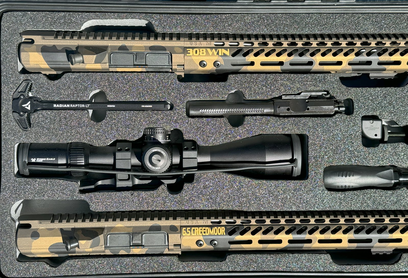Precision AR10 dual-caliber rifle system camo cerakote ...