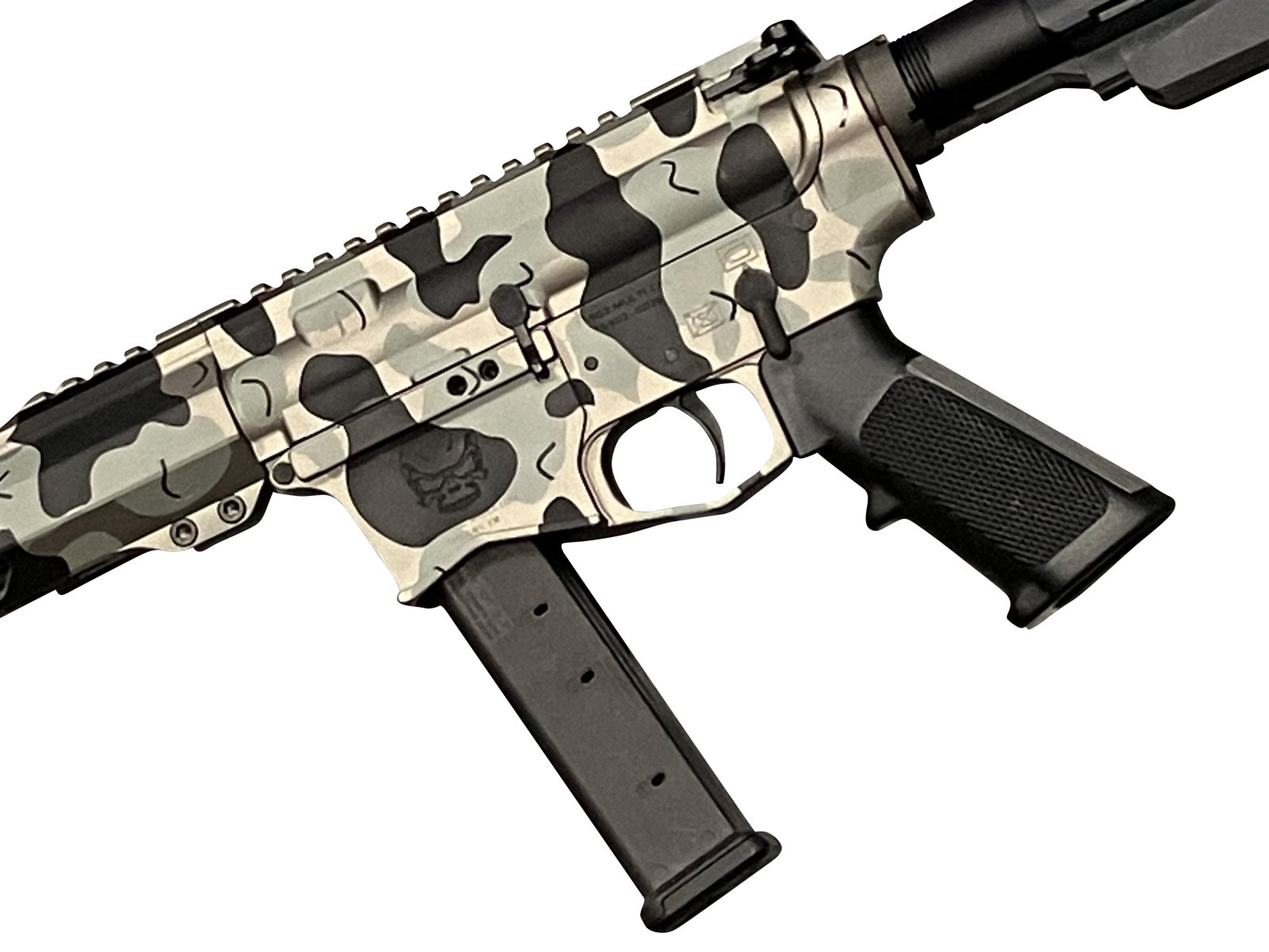 AR9 10.5" QUAD CAMO 9MM BILLET PISTOL W/ SBA-3 BRACE BLACK ...