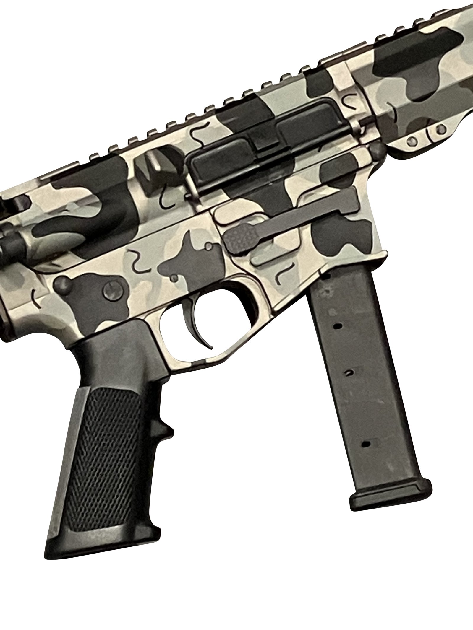 AR9 10.5" QUAD CAMO 9MM BILLET PISTOL W/ SBA-3 BRACE BLACK ...