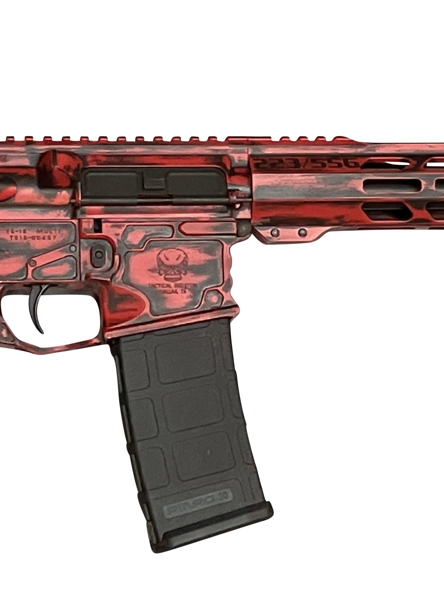 AR15 16" 300 BLACKOUT BILLET RIFLE W/ HOGUE FURNITURE CUSTOME BATTLE ...