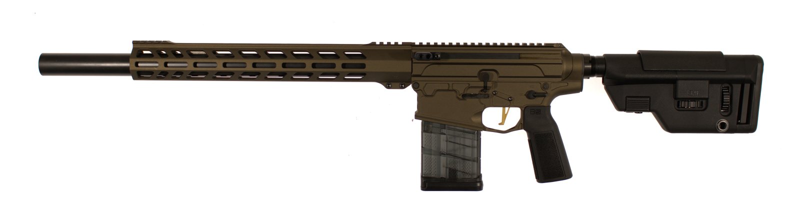 18″ Integrally Suppressed .308 Barrel & AR10 Side Charger ...