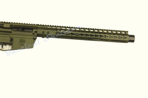 20” 308 OD Green Custom AR-10 with HOGUE Furniture and 16.5” Free Float ...