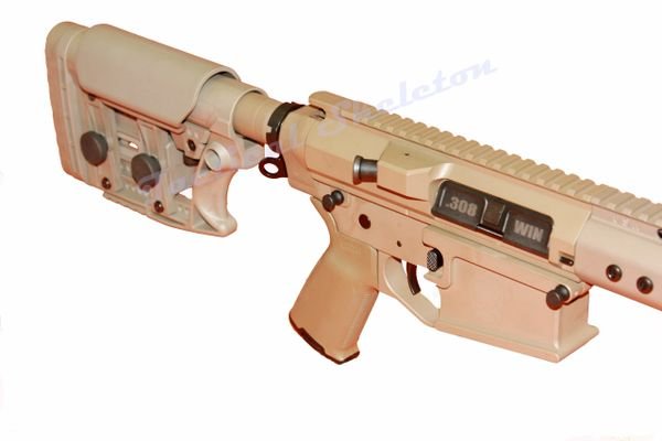 20” 308 FDE Custom AR-10 with HOGUE Furniture and 16.5” Free Float ...